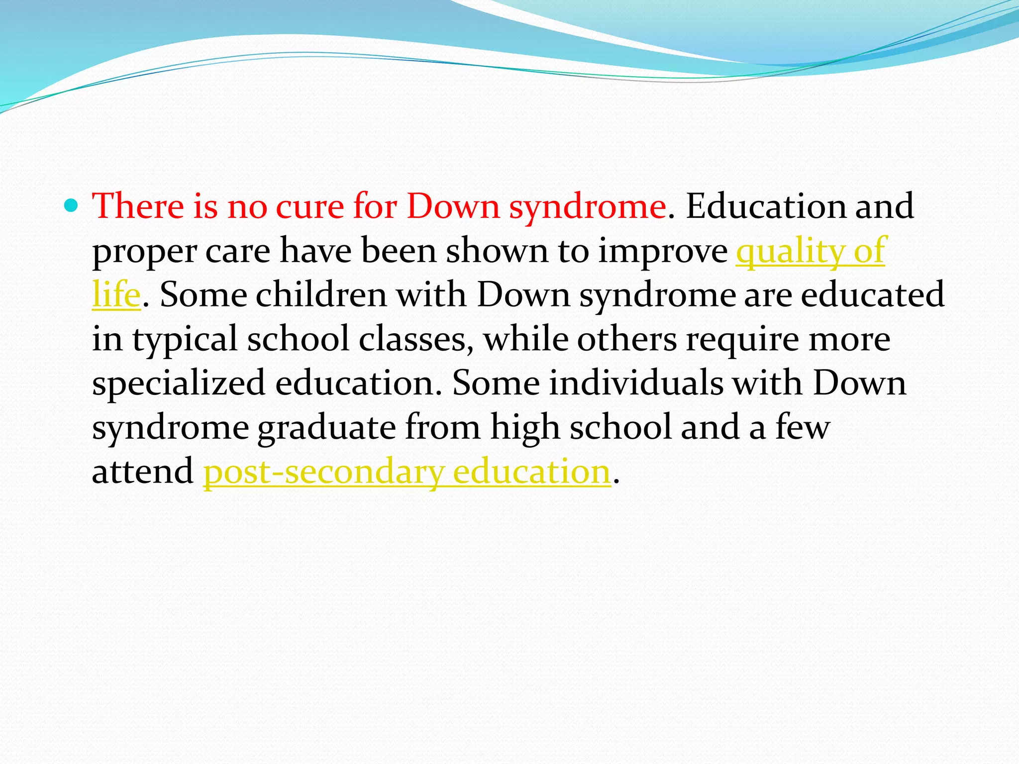 Genetic & ;Development Disorders Down's syndrome. | PPTX