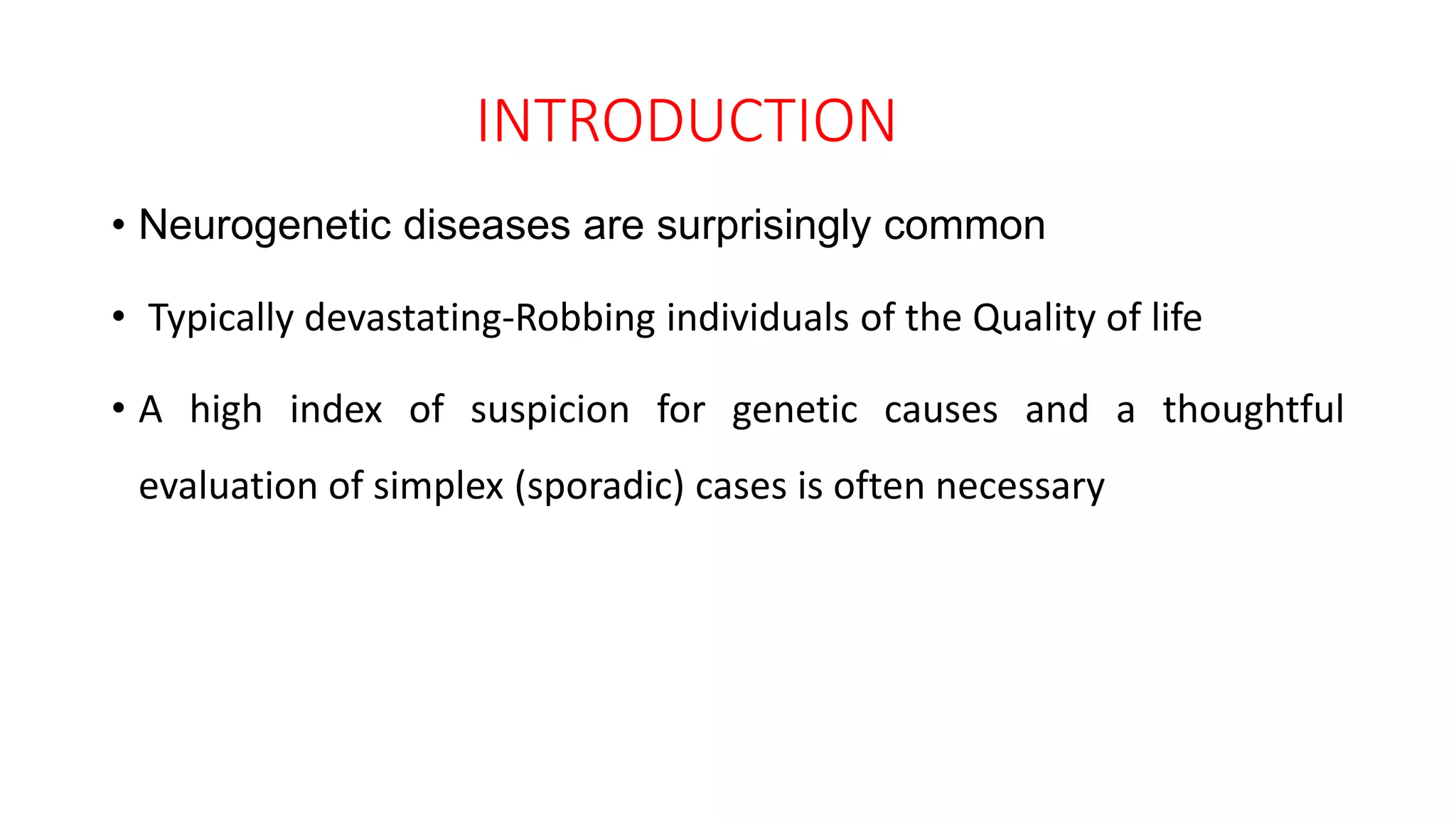 Genetic disease in neurology | PPTX