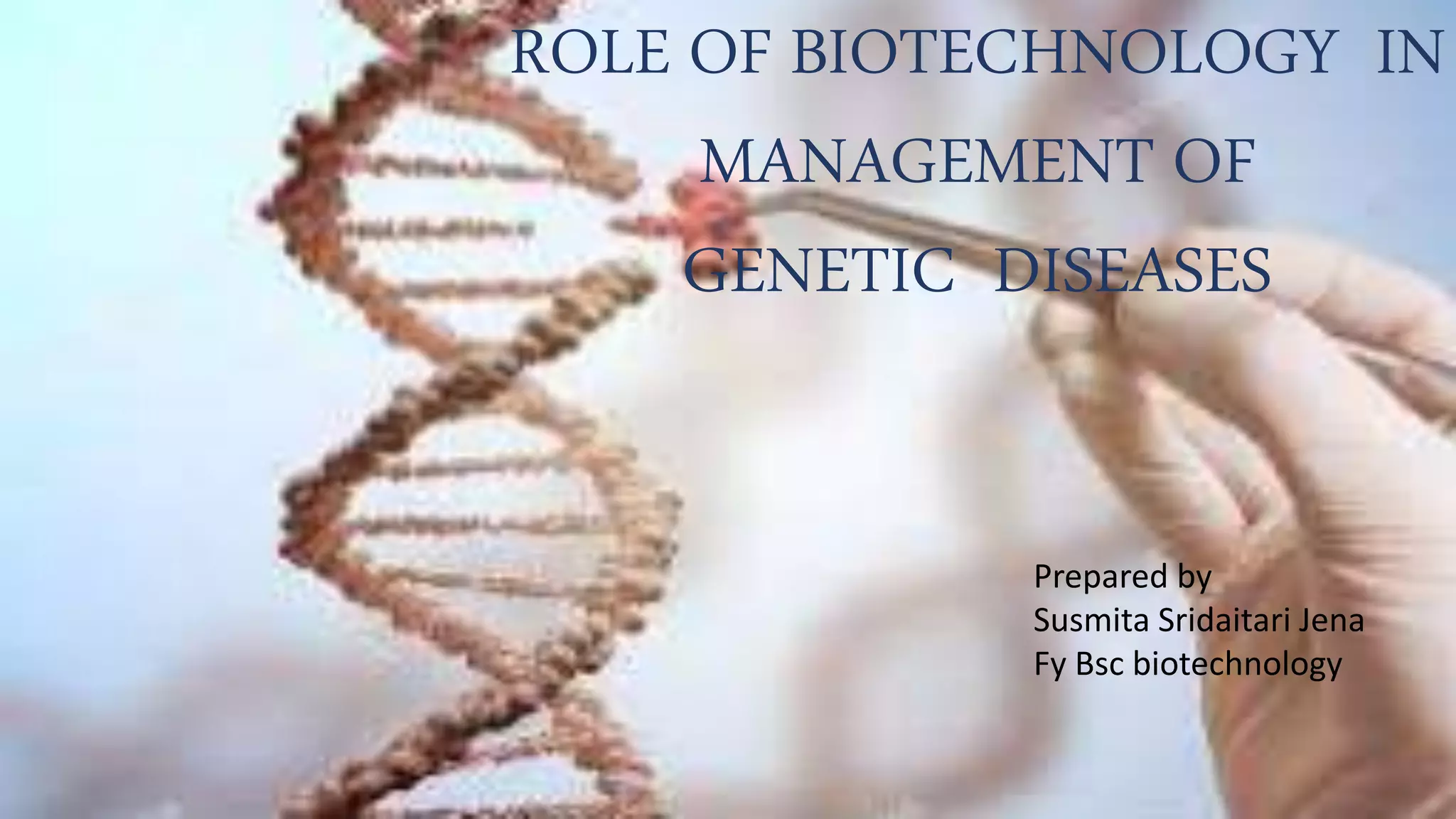 Genetic diseases. | PPTX