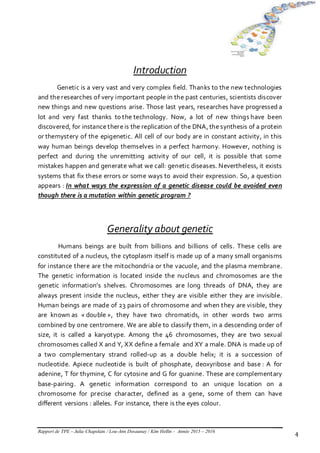 Genetic diseases tpe final - 2016 | DOCX
