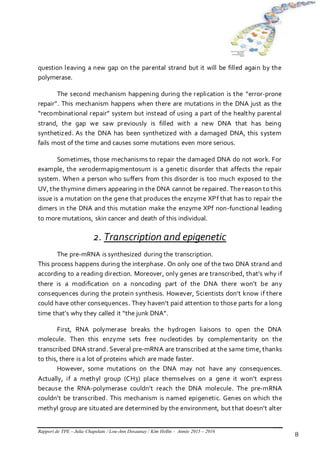 Genetic diseases tpe final - 2016 | DOCX