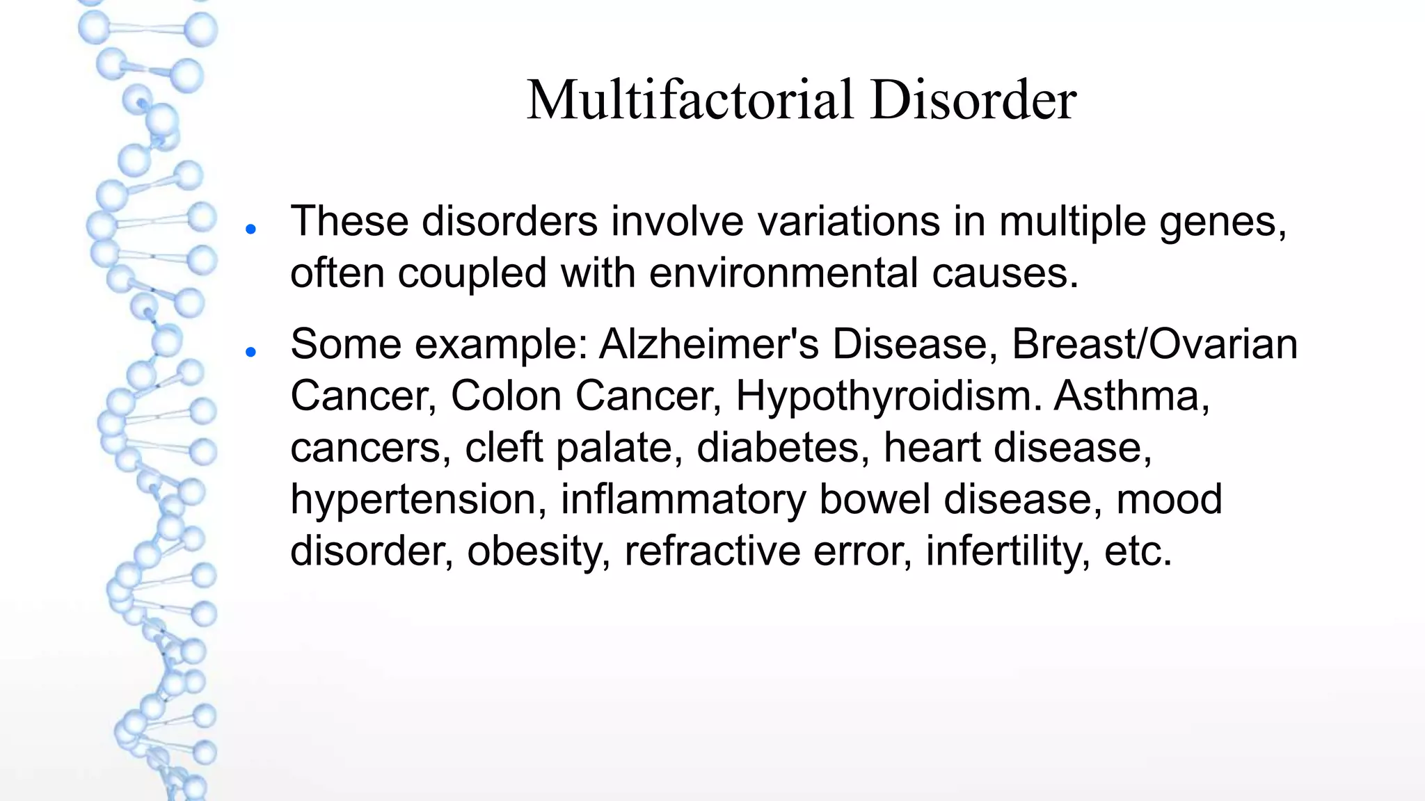 Genetic disorder | PPTX