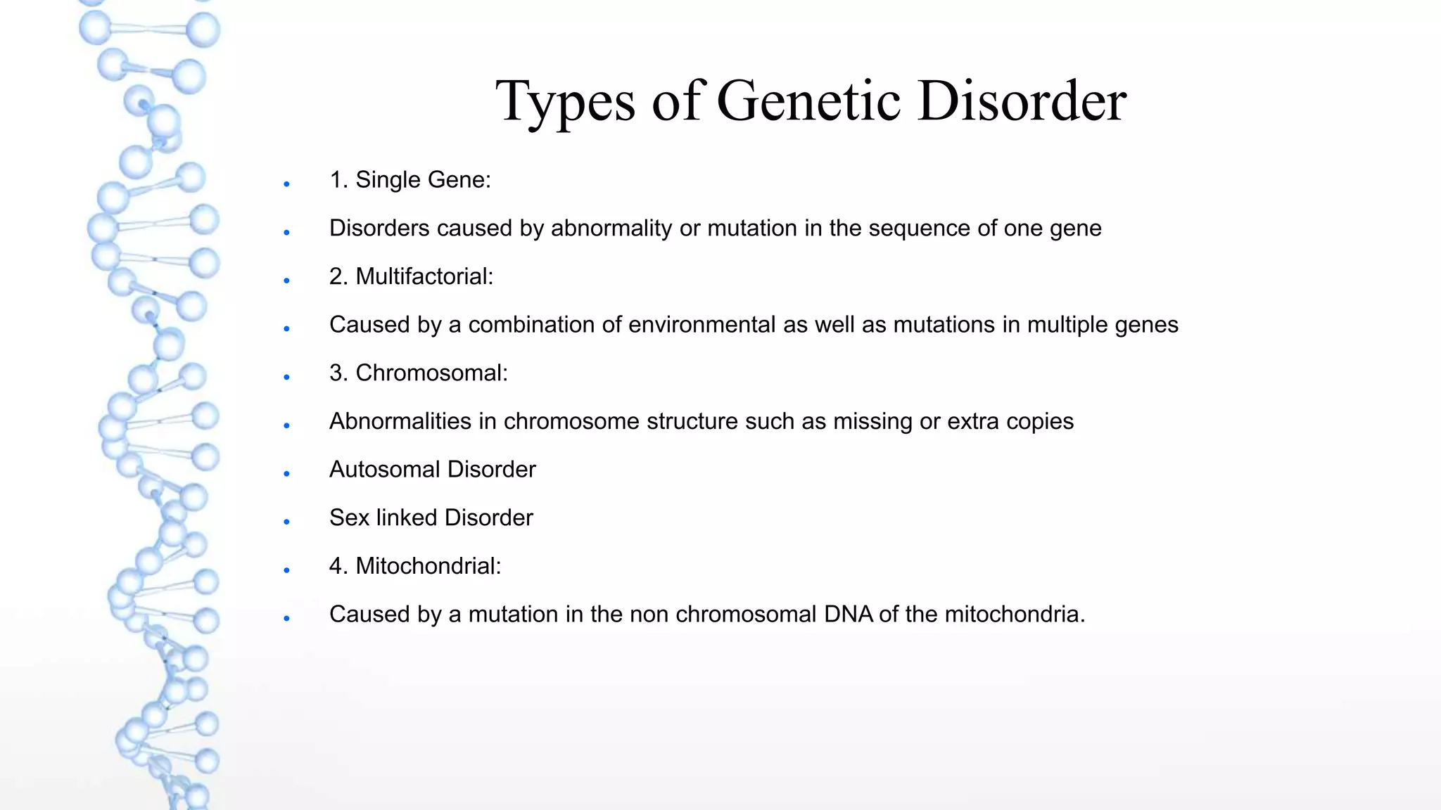 Genetic disorder | PPTX