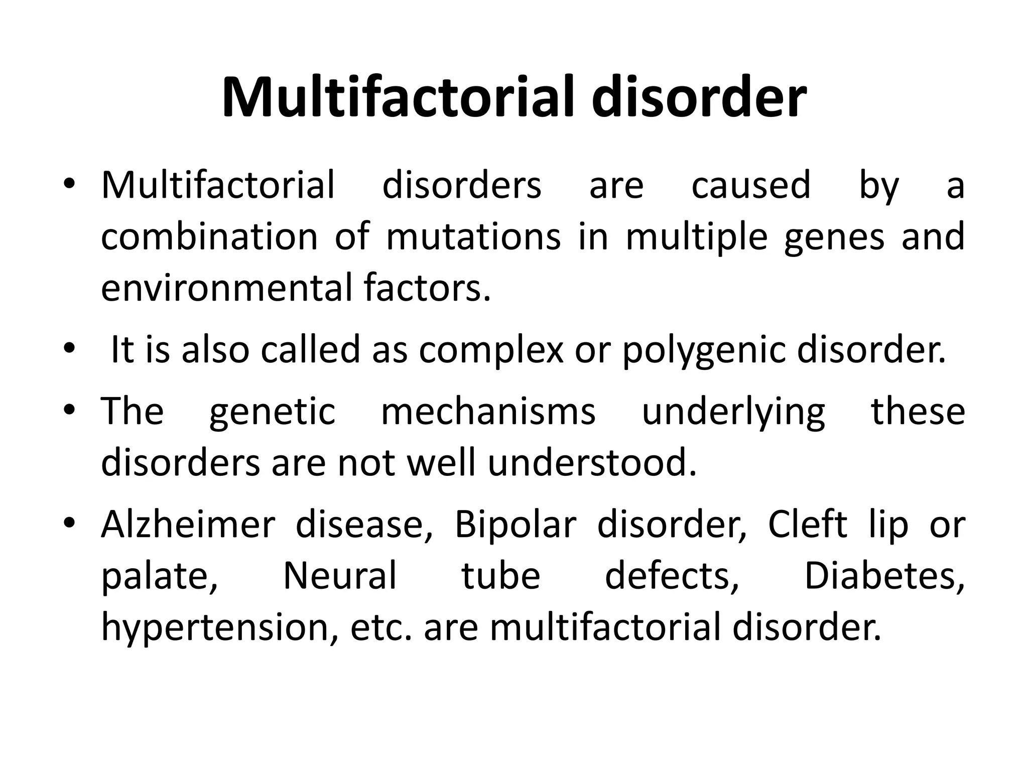 Genetic disorder or Genetically transmitted disease | PPTX