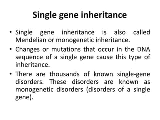Genetic disorder or Genetically transmitted disease | PPTX