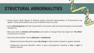 Genetic Disorders: Causes, Classifications and Chromosomal ...