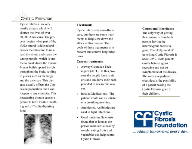 Genetic disorder brochure | PPT