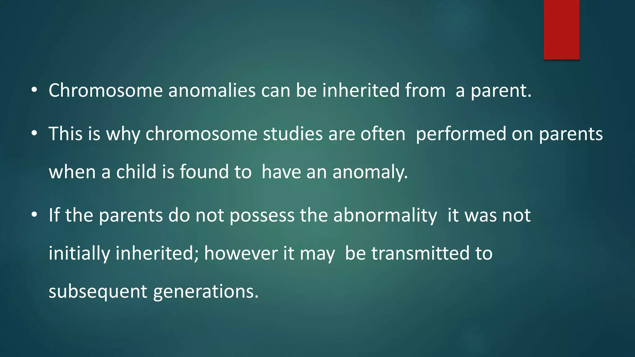 Genetic disorder and Chromosomal abnormalities | PPTX