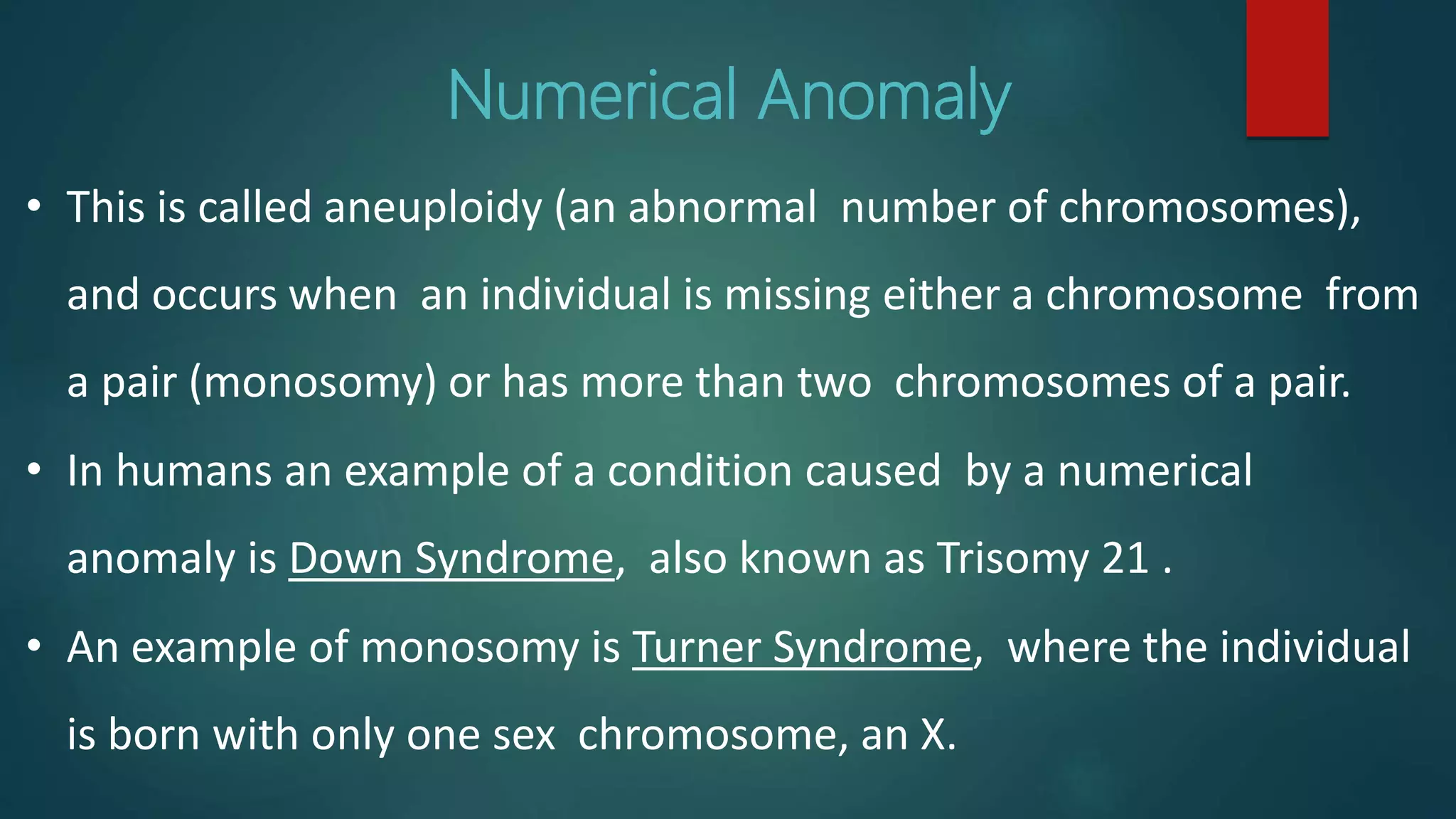 Genetic disorder and Chromosomal abnormalities | PPTX