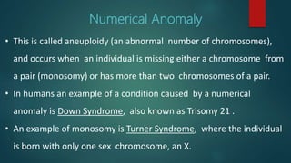 Genetic disorder and Chromosomal abnormalities | PPTX