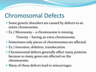 Genetic disorders | PPTX
