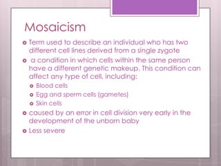 Genetic disorders | PPTX