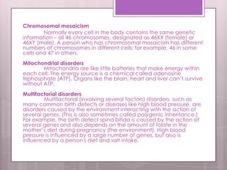 Genetic disorders | PPTX