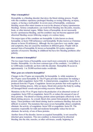 Genetic disorders | DOCX