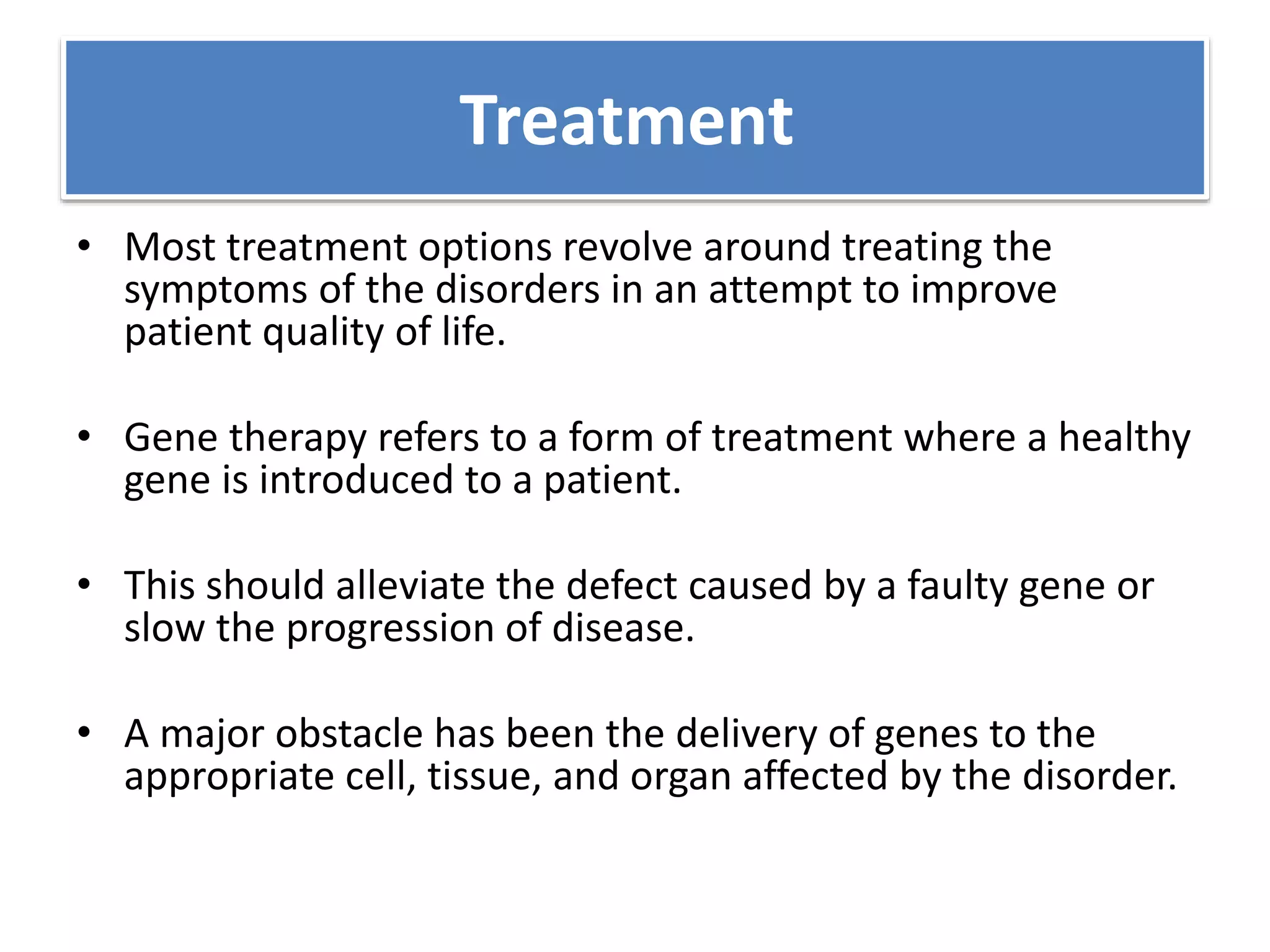 Genetic disorders | PPTX