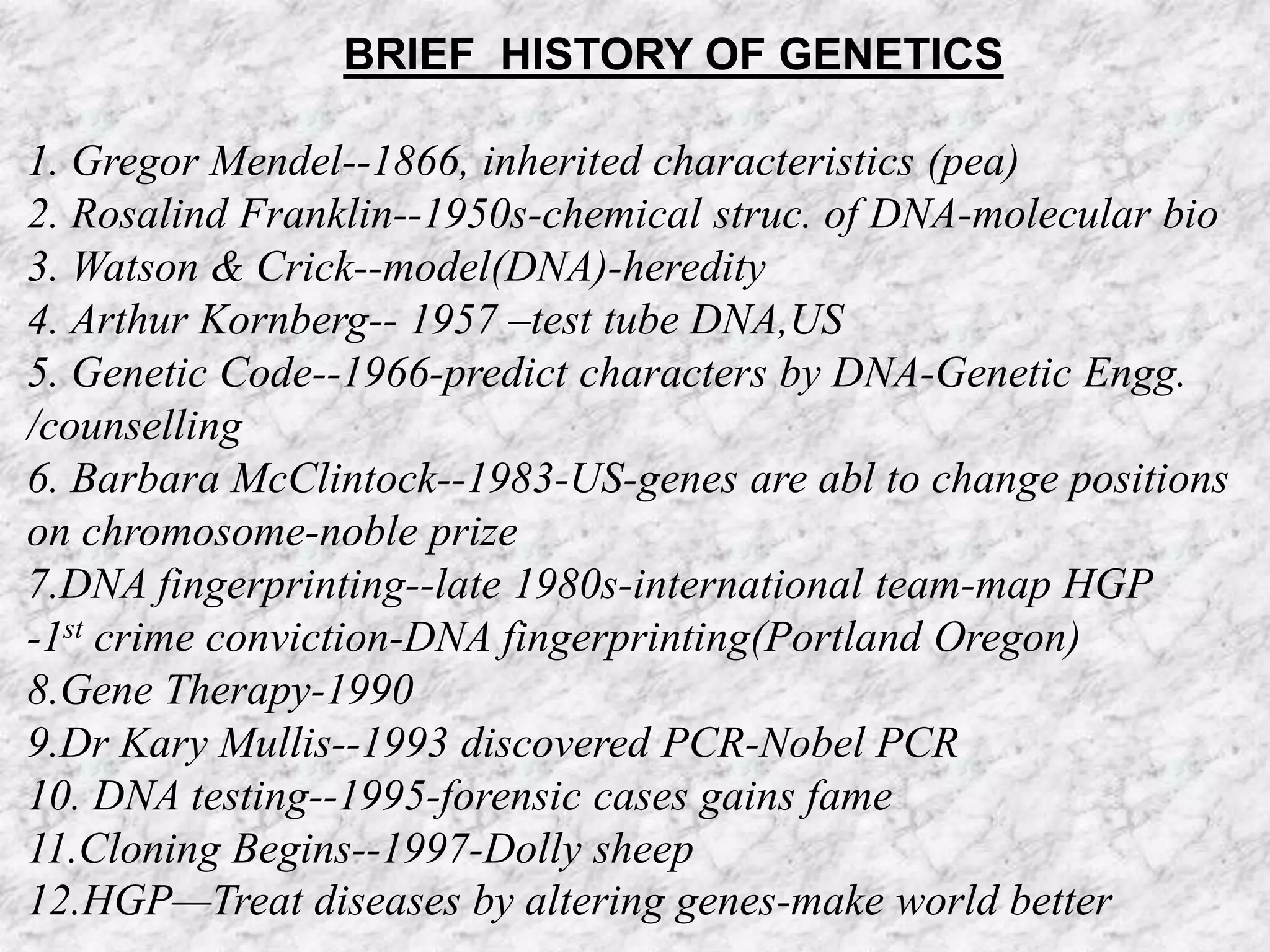 Genetic disorders | PPTX
