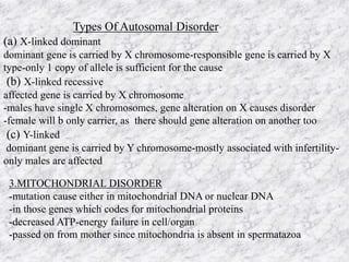 Genetic disorders | PPTX