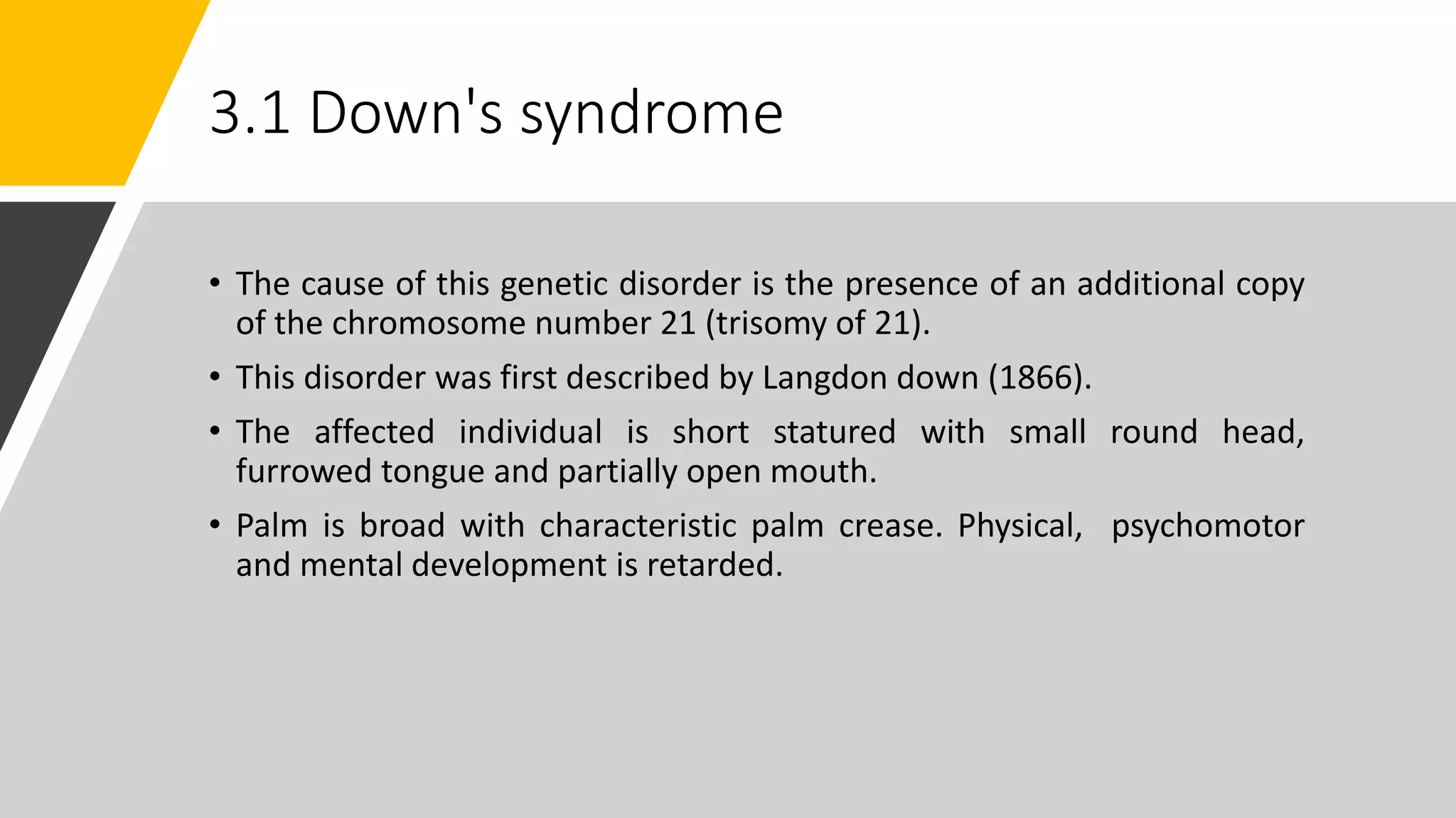 Genetic Disorders - Class XII - Biology | PPTX