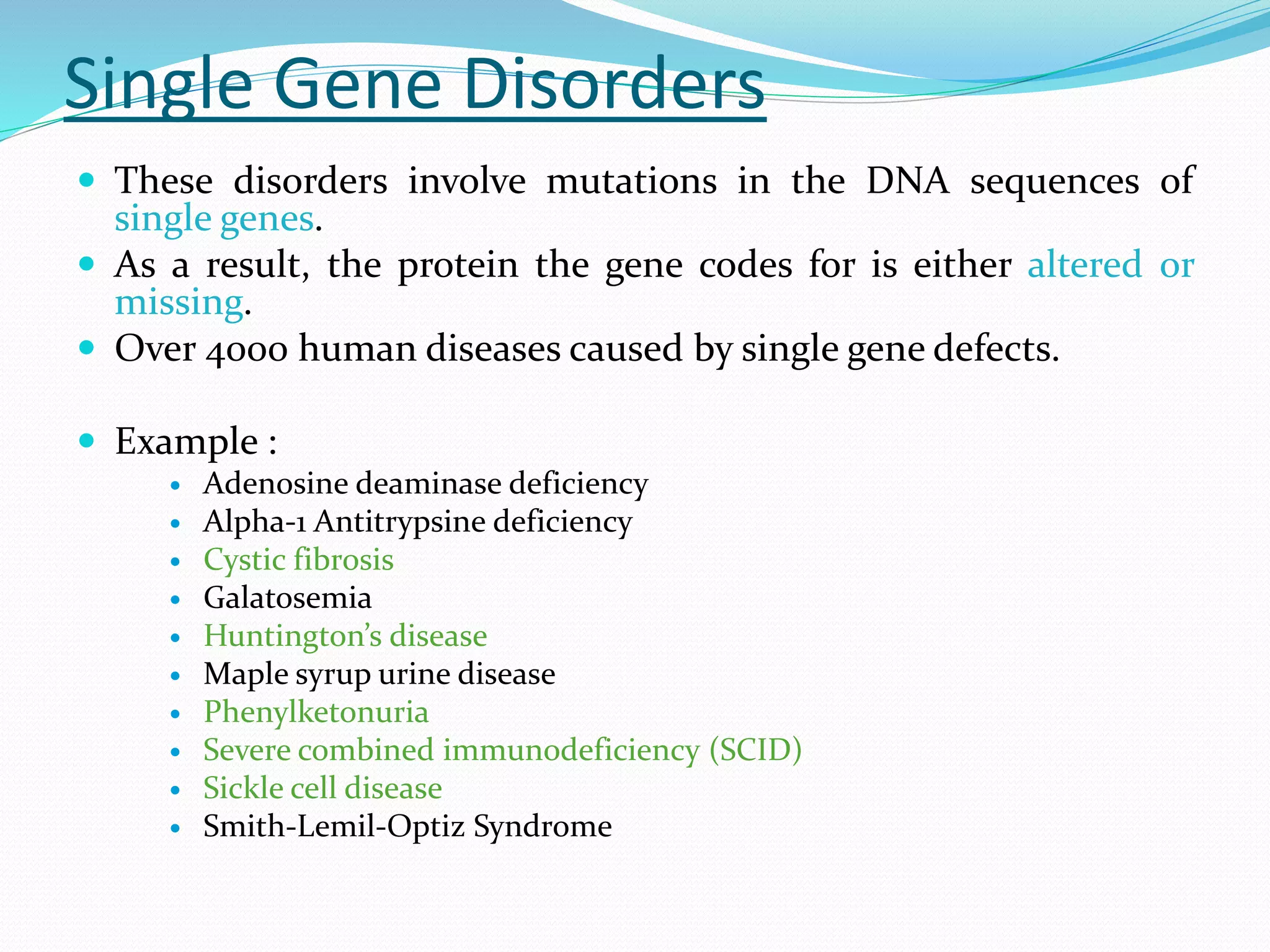 Genetic disorders pdf | PDF
