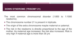 Genetic disorders and practical application of genetics in nursing | PPTX