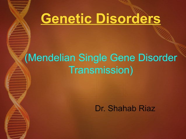 Genetic disorders 3 | PPT