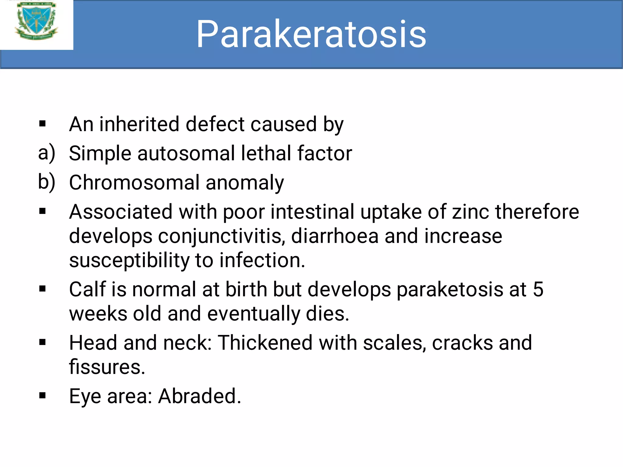 Genetic disorders in cattle | PDF