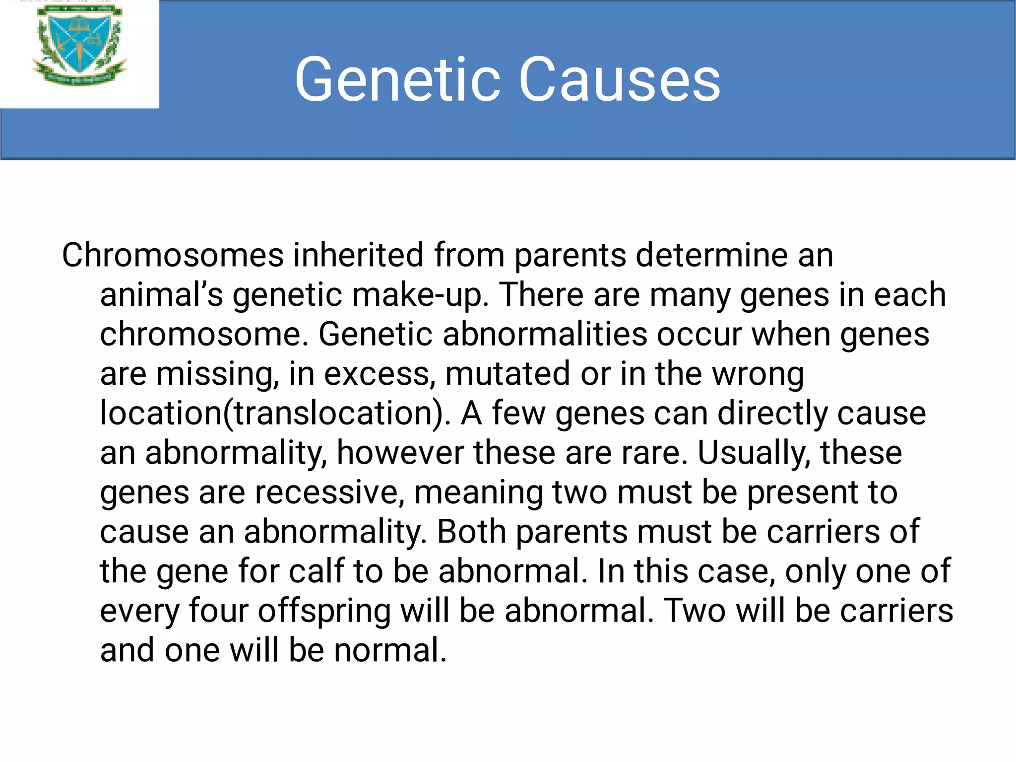 Genetic disorders in cattle | PDF