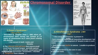 Genetic and Chromosomal Disorders in Humans | PPTX