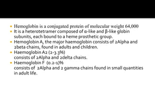 Genetic disorders of haemoglobin | PPTX