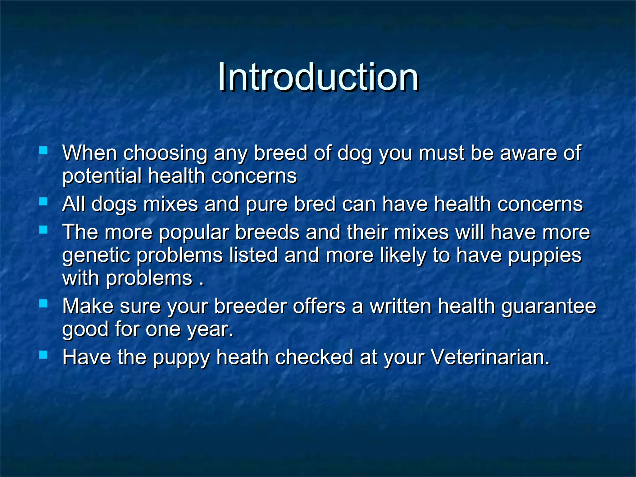 Genetic Disorders Pug | PPT