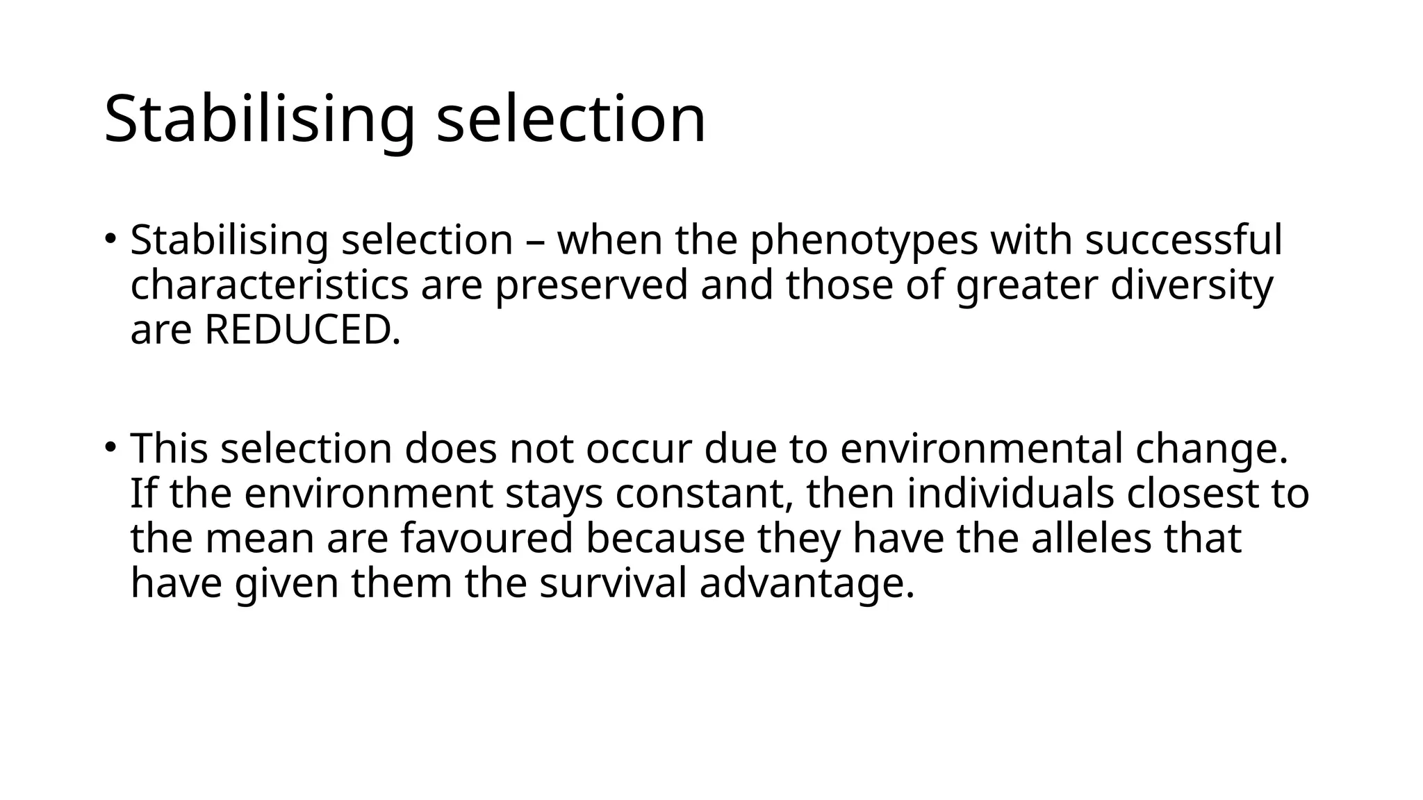 genetic diversity and mutations - selection | PPT