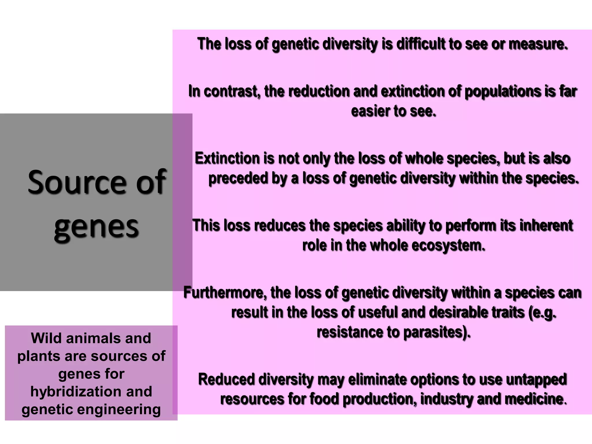 Genetic diversity lecture notes | PDF
