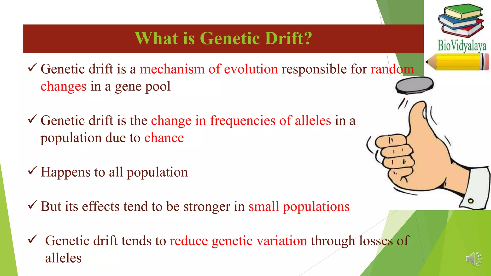 Genetic drift | PPTX
