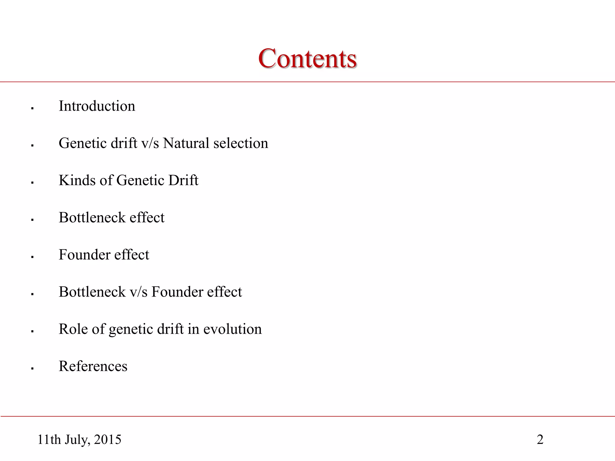 Genetic drift | PDF | Genetics | Science