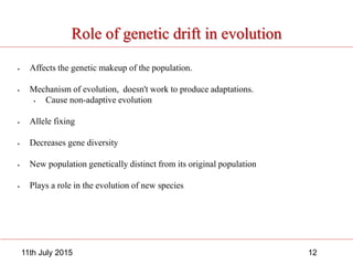 Genetic drift | PDF