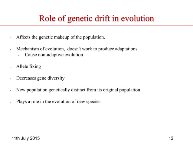 Genetic drift | PDF | Genetics | Science