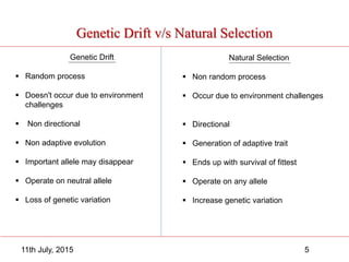 Genetic Drift Definition
