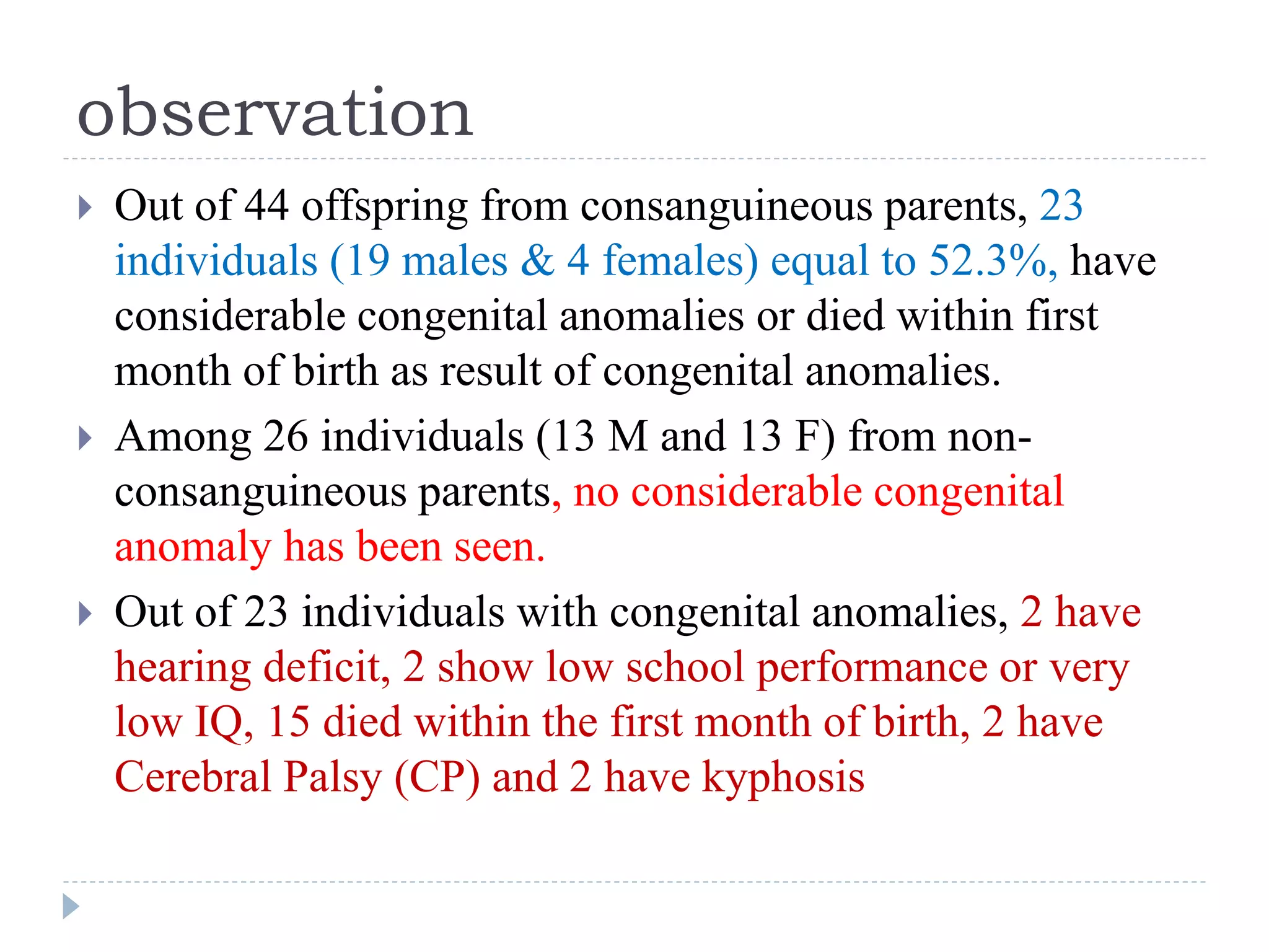 Genetic effects of consanguineous marriage | PPTX
