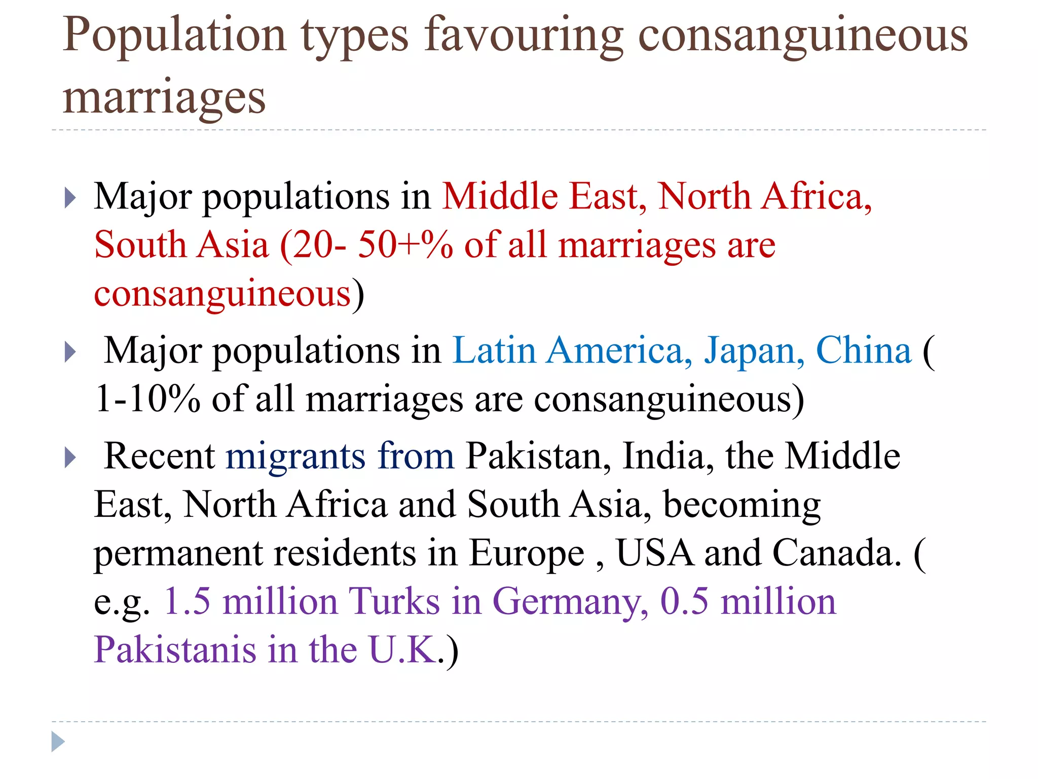 Genetic effects of consanguineous marriage | PPTX