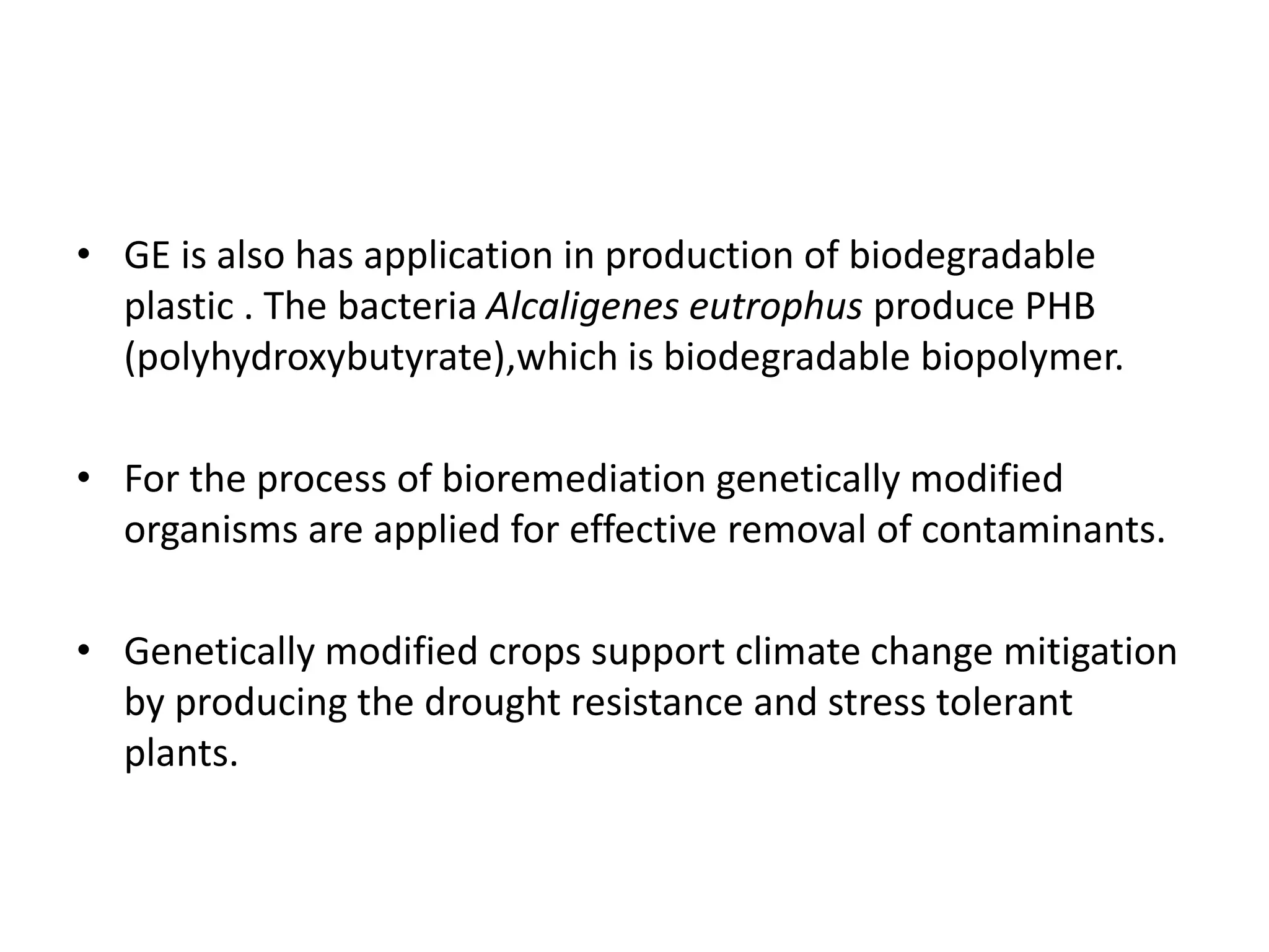 application of genetic Engineering | PPTX