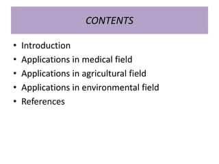application of genetic Engineering | PPTX