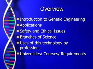 Genetic engineering | PPT