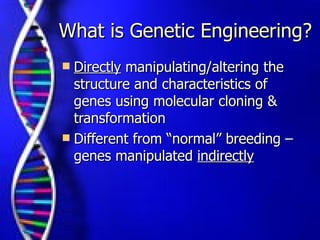 Genetic engineering | PPT