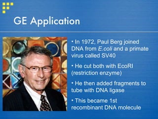 Genetic engineering | PPT