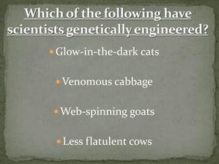 Genetic engineering | PPTX