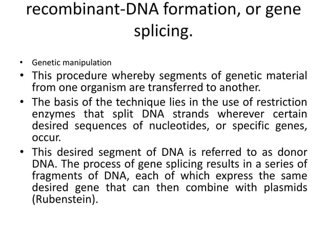 Genetic engineering, issues and concern | PPTX | Genetics | Science