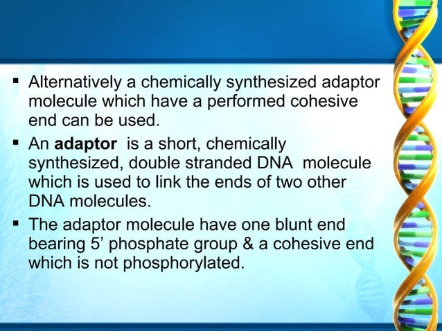 LIGATION OF DNA | PPT | Chemistry | Science