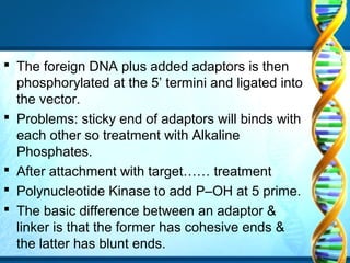 LIGATION OF DNA | PPT