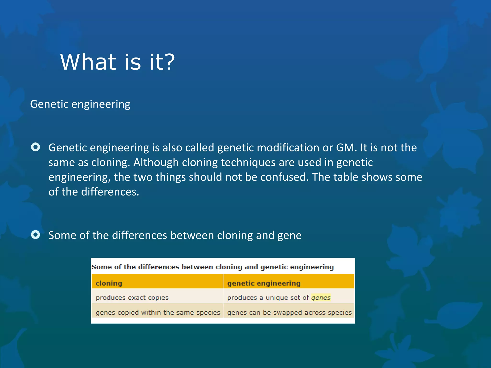 Genetic engineering | PPT