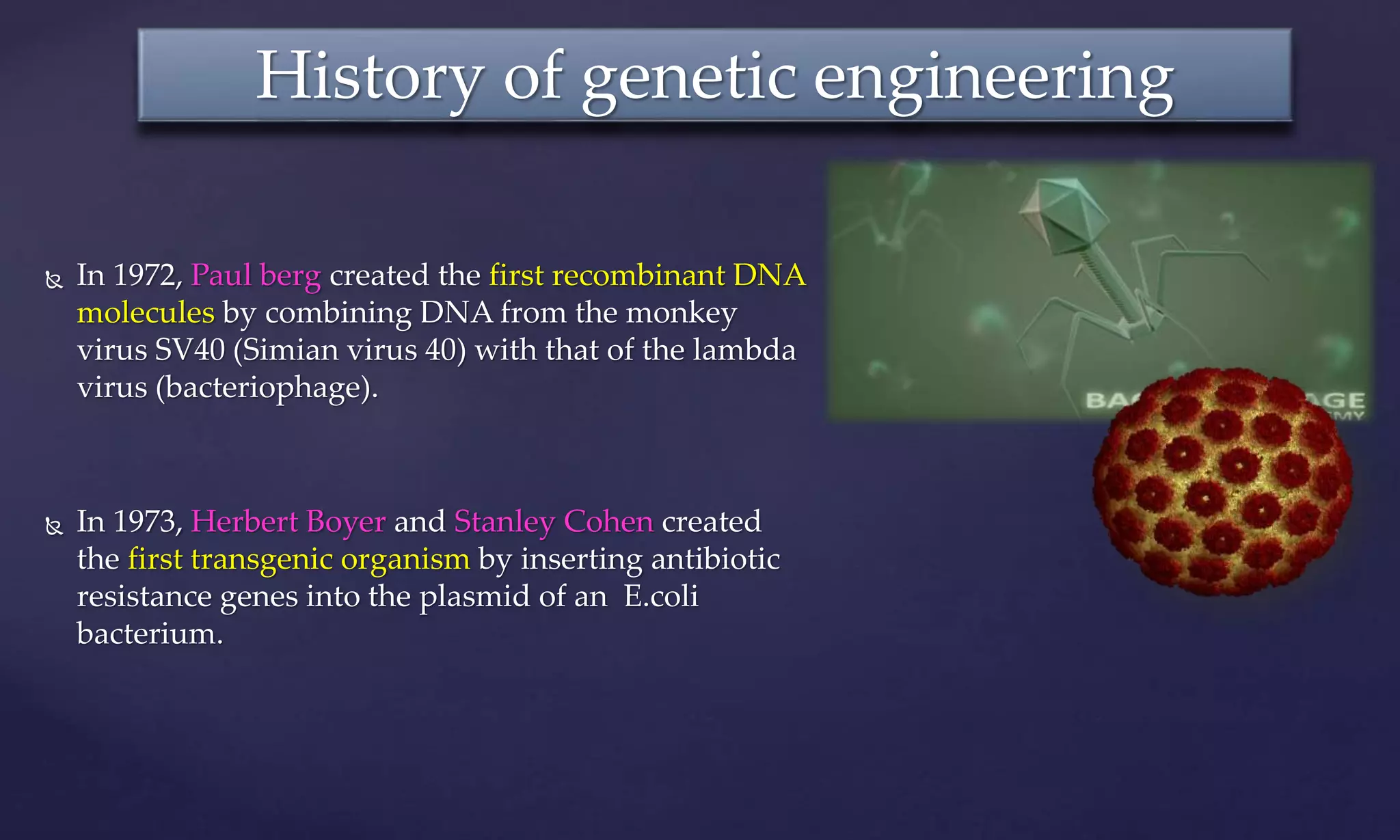 Genetic engineering | PPTX
